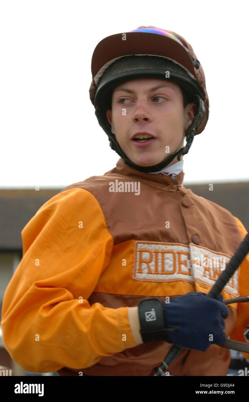 Jockey james millman at beverley racecourse hi-res stock photography ...