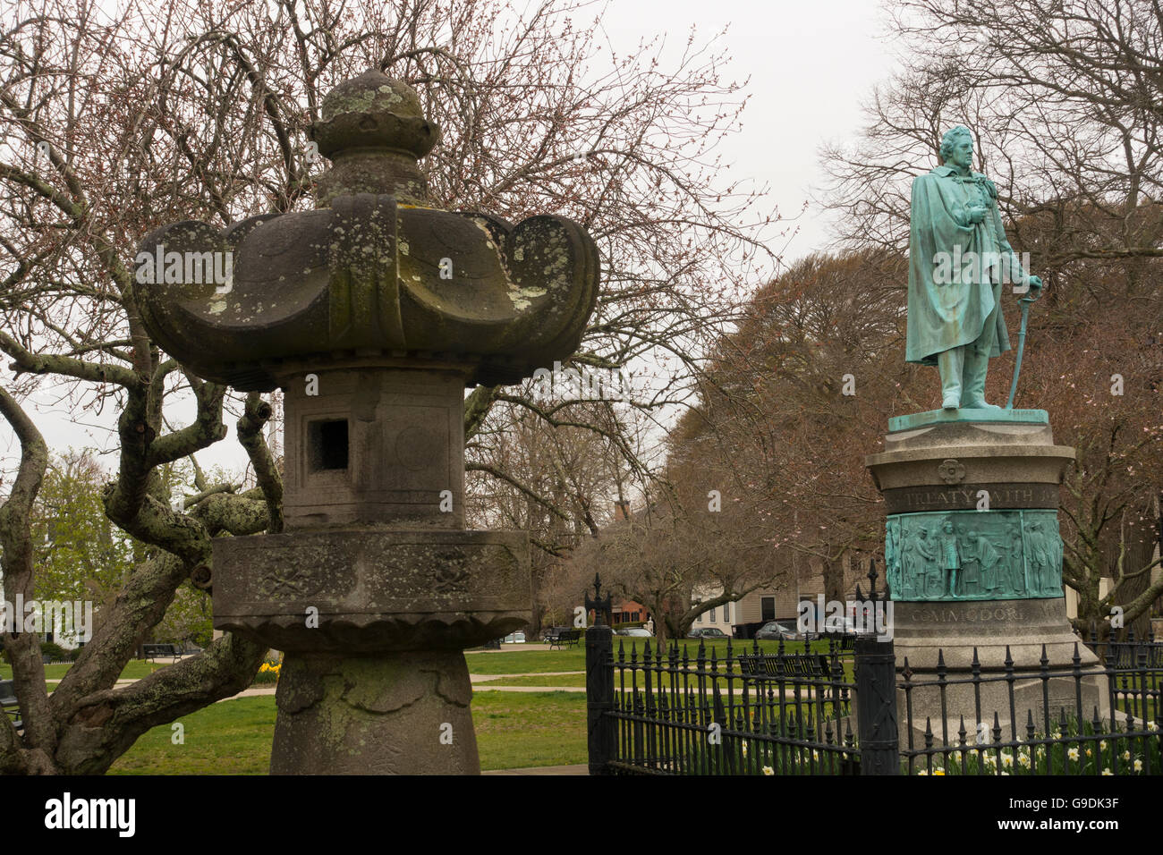 commodore Matthew Perry Newport Rhode Island Stock Photo - Alamy