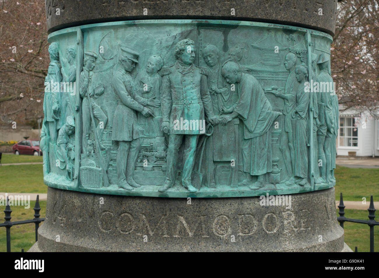 commodore Matthew Perry Newport Rhode Island Stock Photo - Alamy