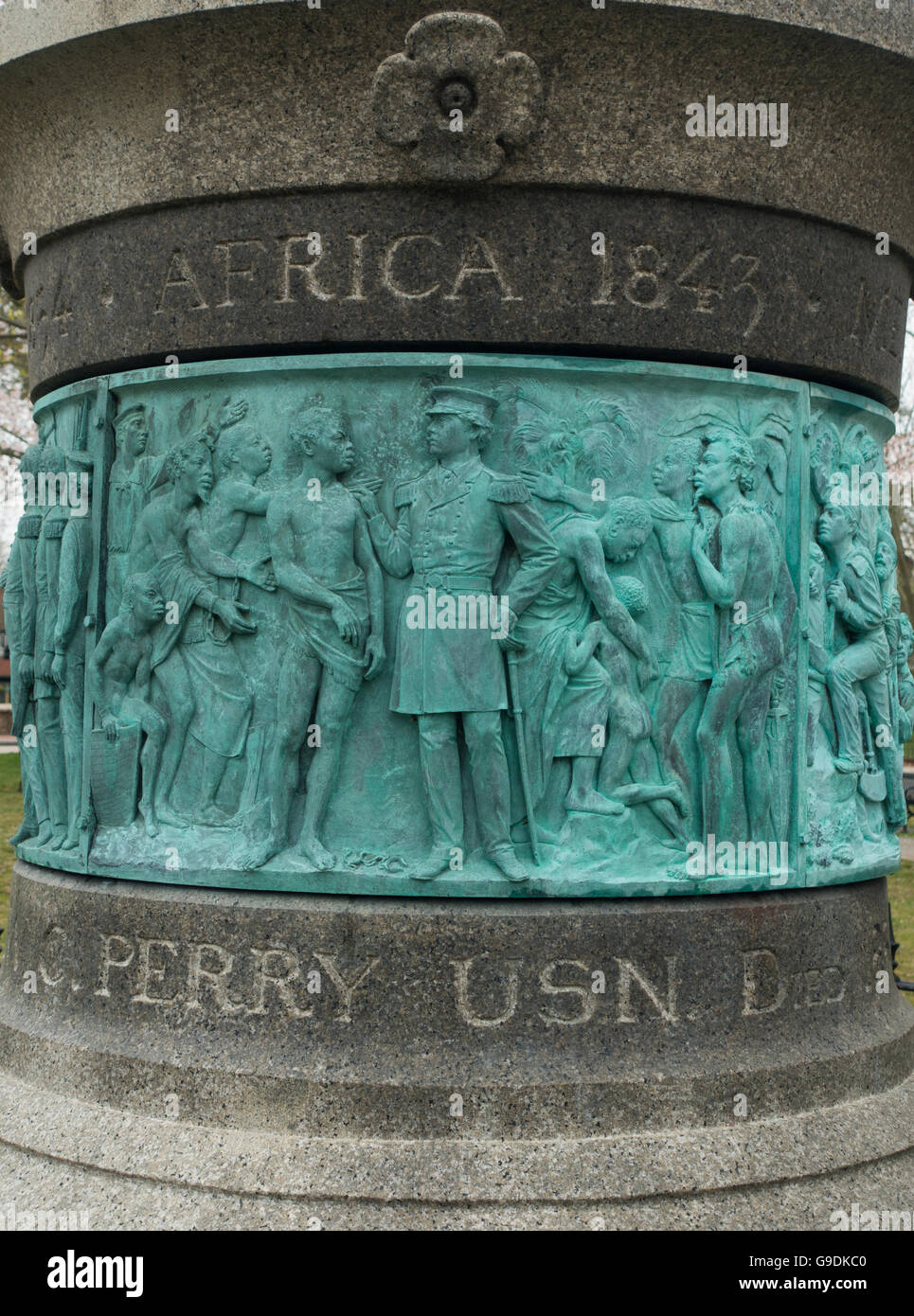 commodore Matthew Perry Newport Rhode Island Stock Photo - Alamy
