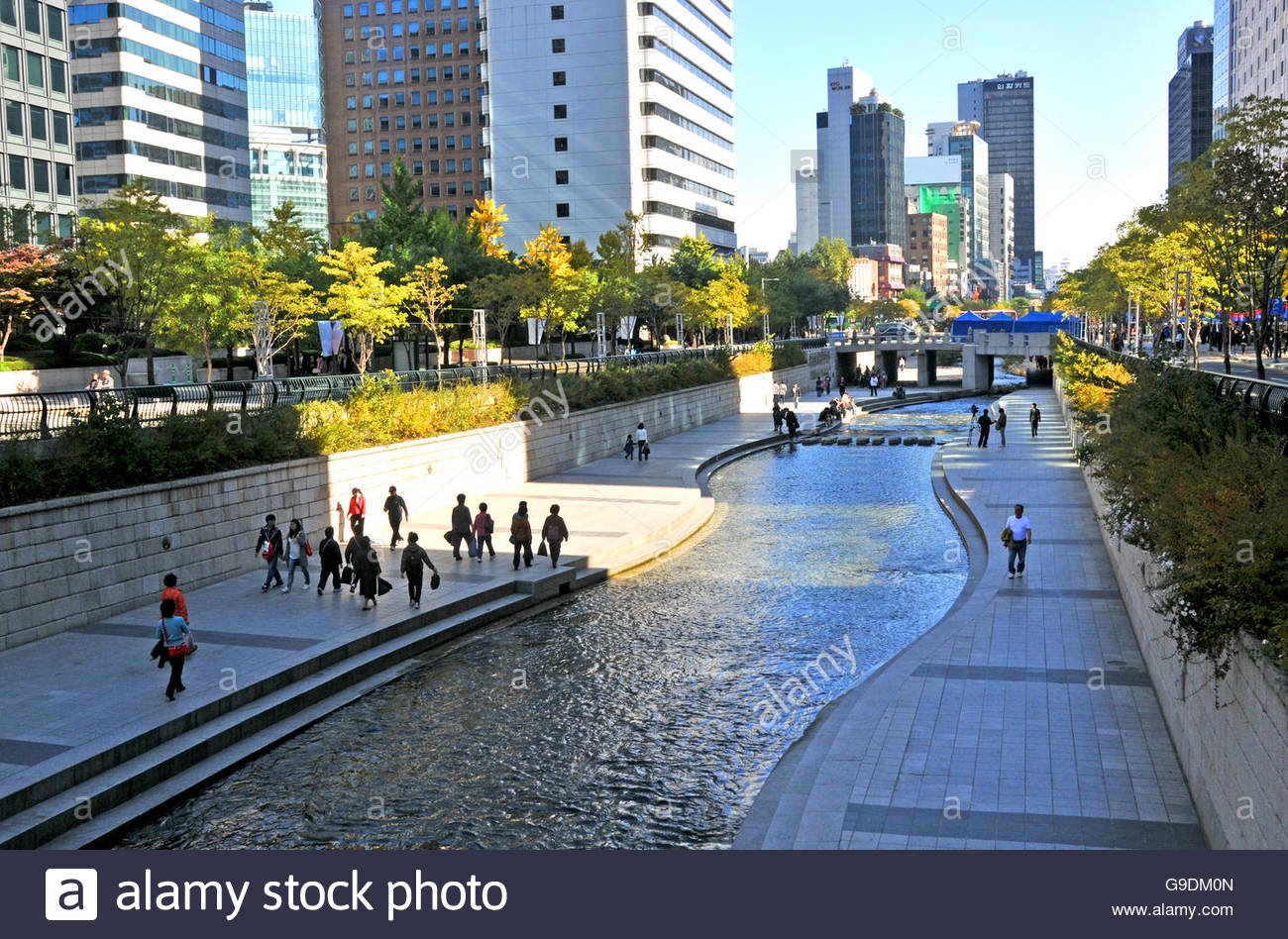 Cheonggyecheon, Cheonggye Stream, Seoul, South Korea Stock Photo ...