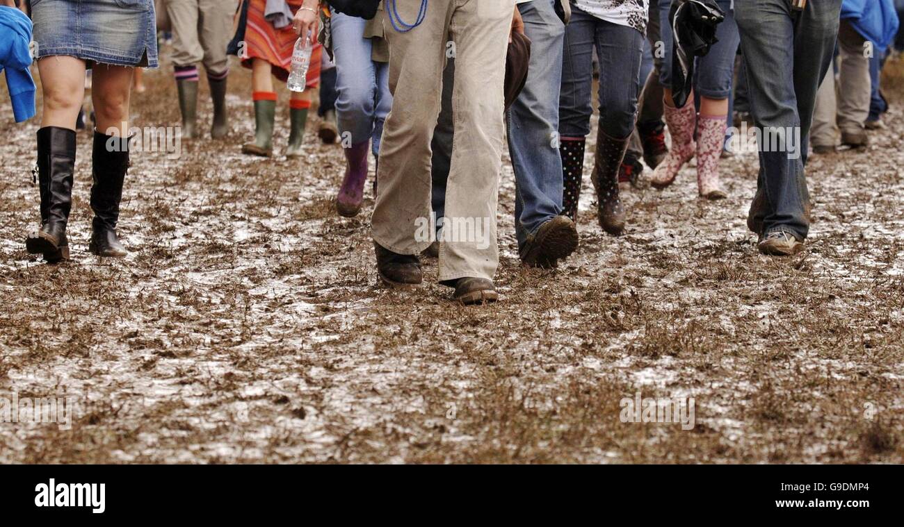 Muddy legs at festival hi-res stock photography and images - Alamy