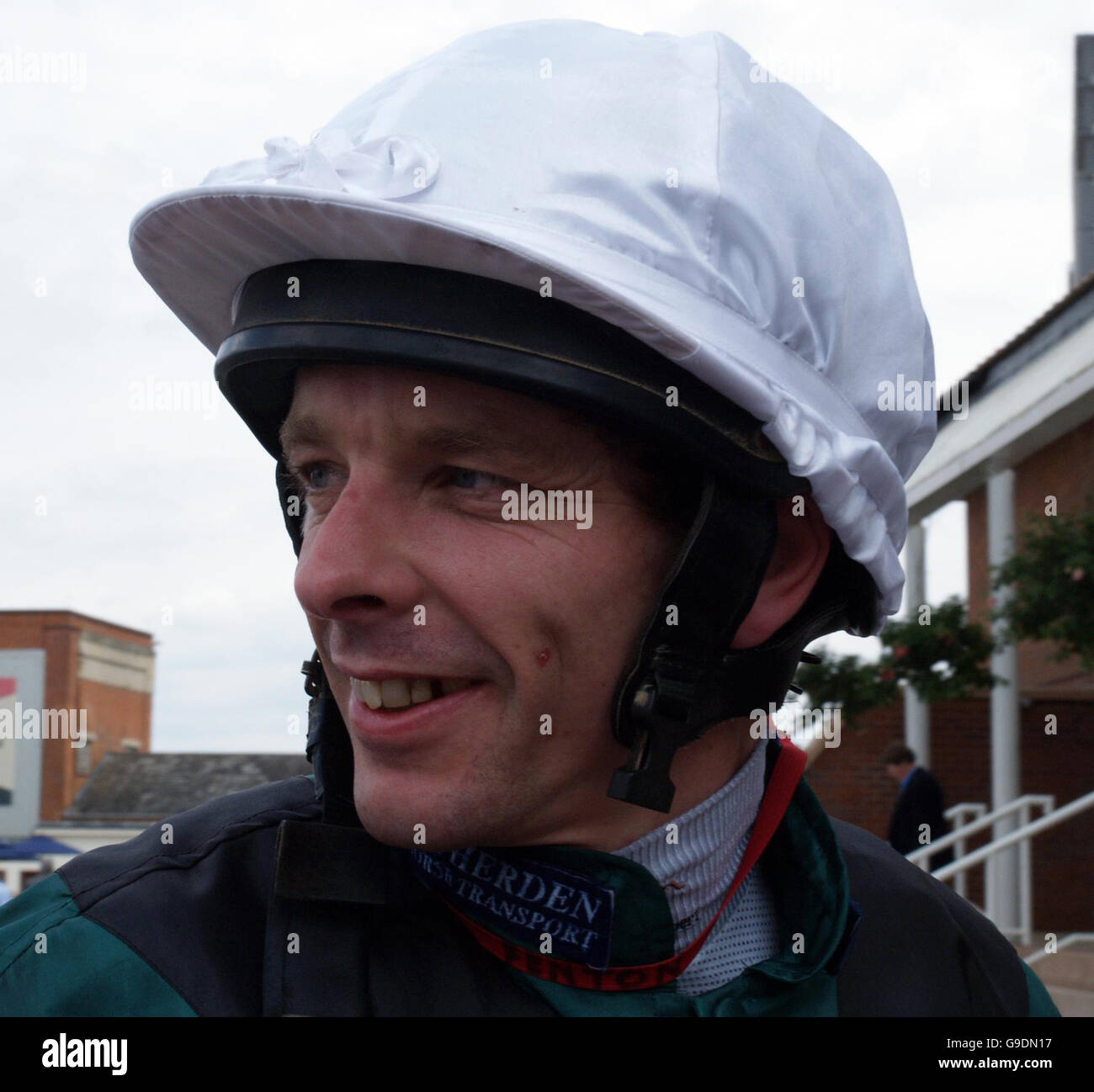 Jockey nicky fenton newbury racecourse hi-res stock photography and ...