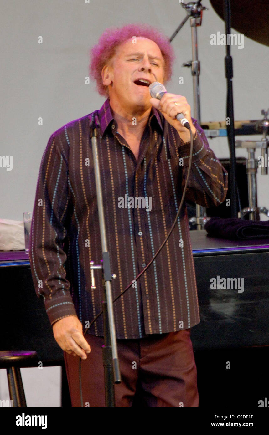 American singer Art Garfunkel performs a concert on the lake of Kenwood ...