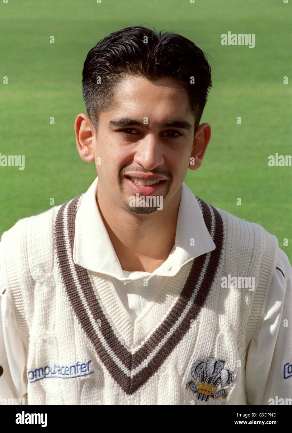 Cricket - Surrey CCC Photocall. Rupesh Amin, Surrey CCC Stock Photo - Alamy