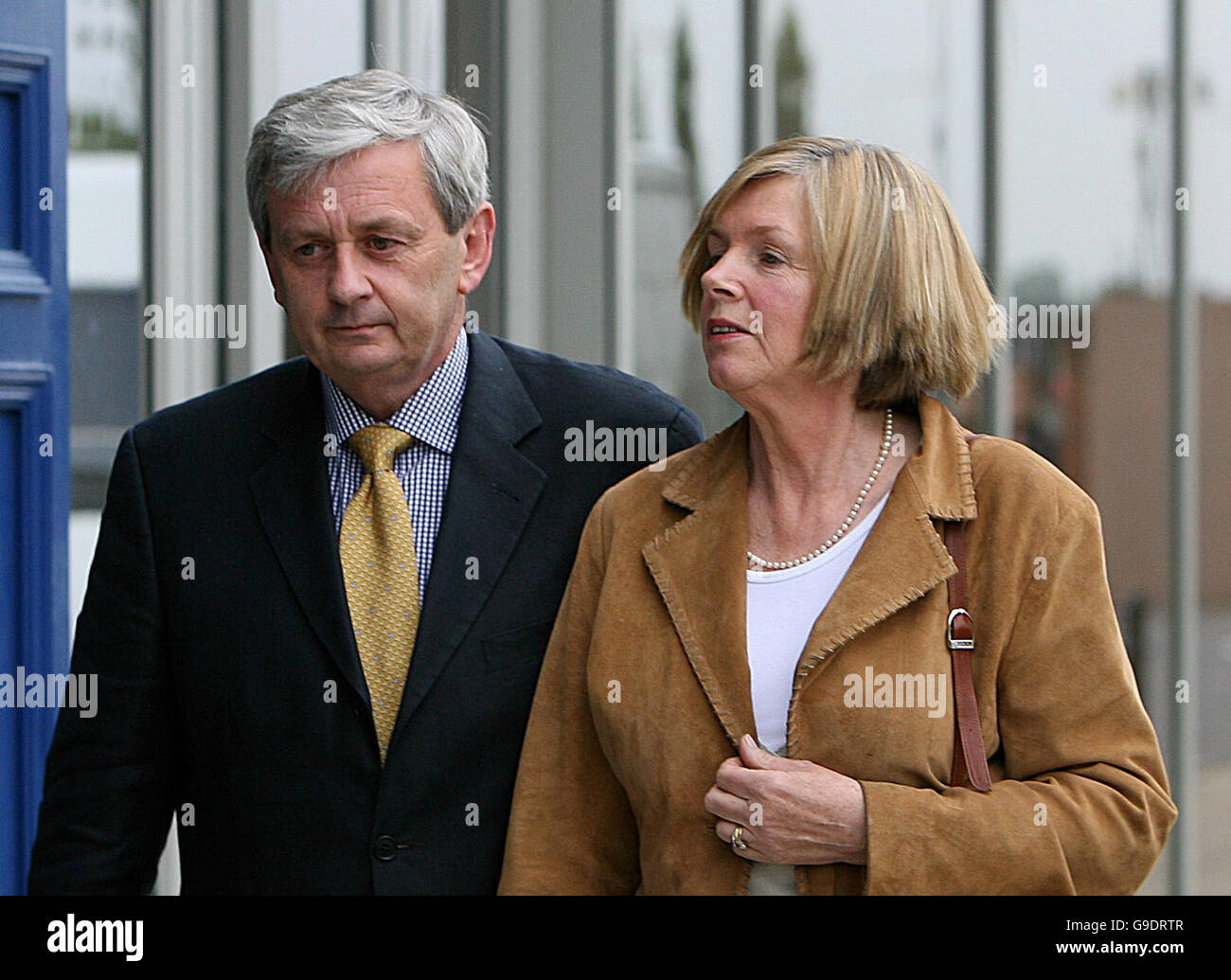 The Parents of Colm Hodkinson, Eoin and Mary leave the Coroners Courts ...