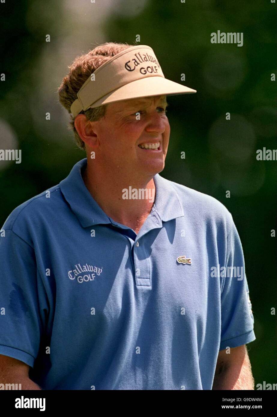 Colin montgomerie in deep concentration as he chases the leaders hi-res ...
