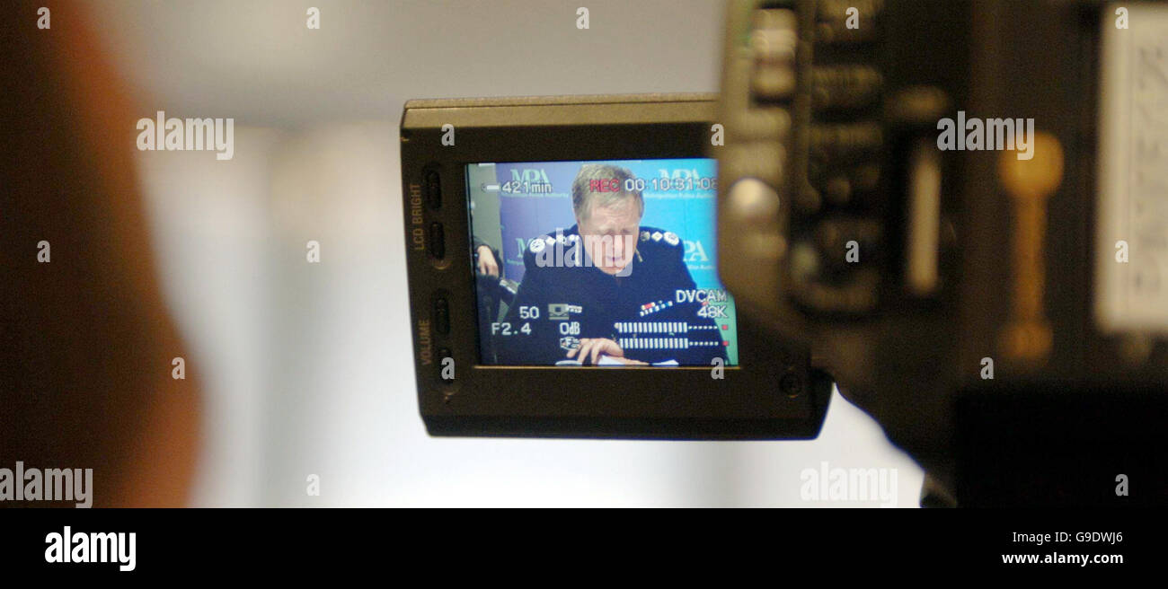 Police Commissioner Sir Ian Blair at the annual meeting of the ...