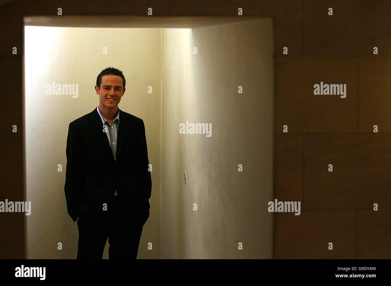 Matthew Pollard at BBC centre in central London, before appearing as a ...