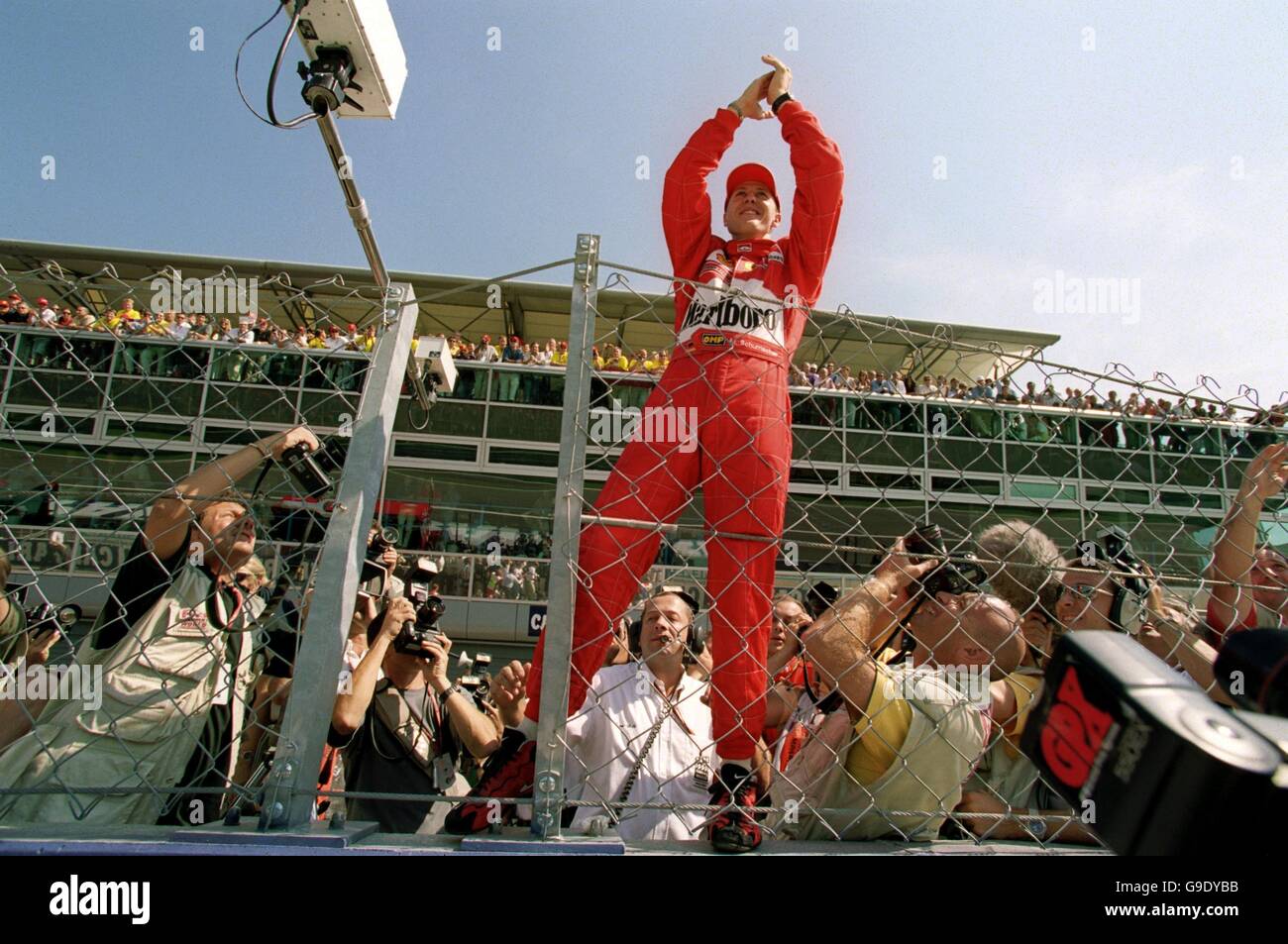 Celebration fence media f1 hi-res stock photography and images - Alamy