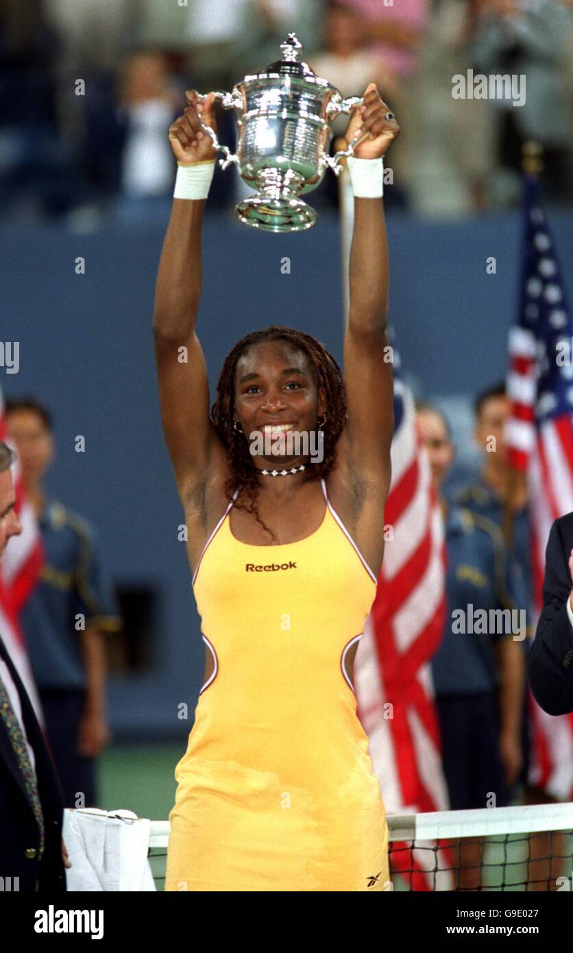 Tennis - US Open - Women's Singles - Final. Venus Williams lifts the ...