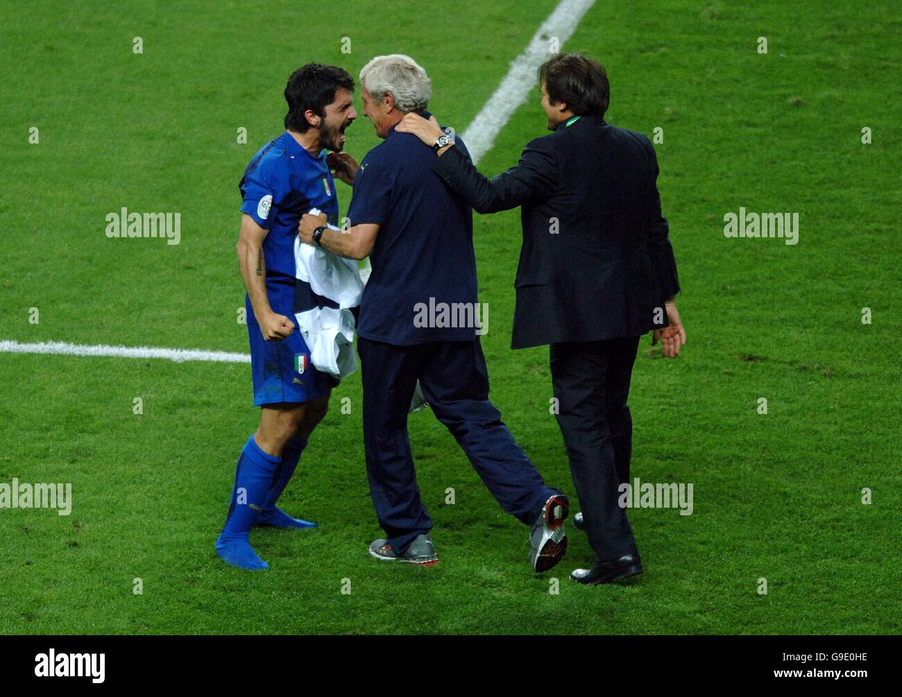 Italy's Gennaro Gattuso celebrates with coach Marcello Lippi after ... Italy's Gennaro Gattuso celebrates with coach Marcello Lippi after ...