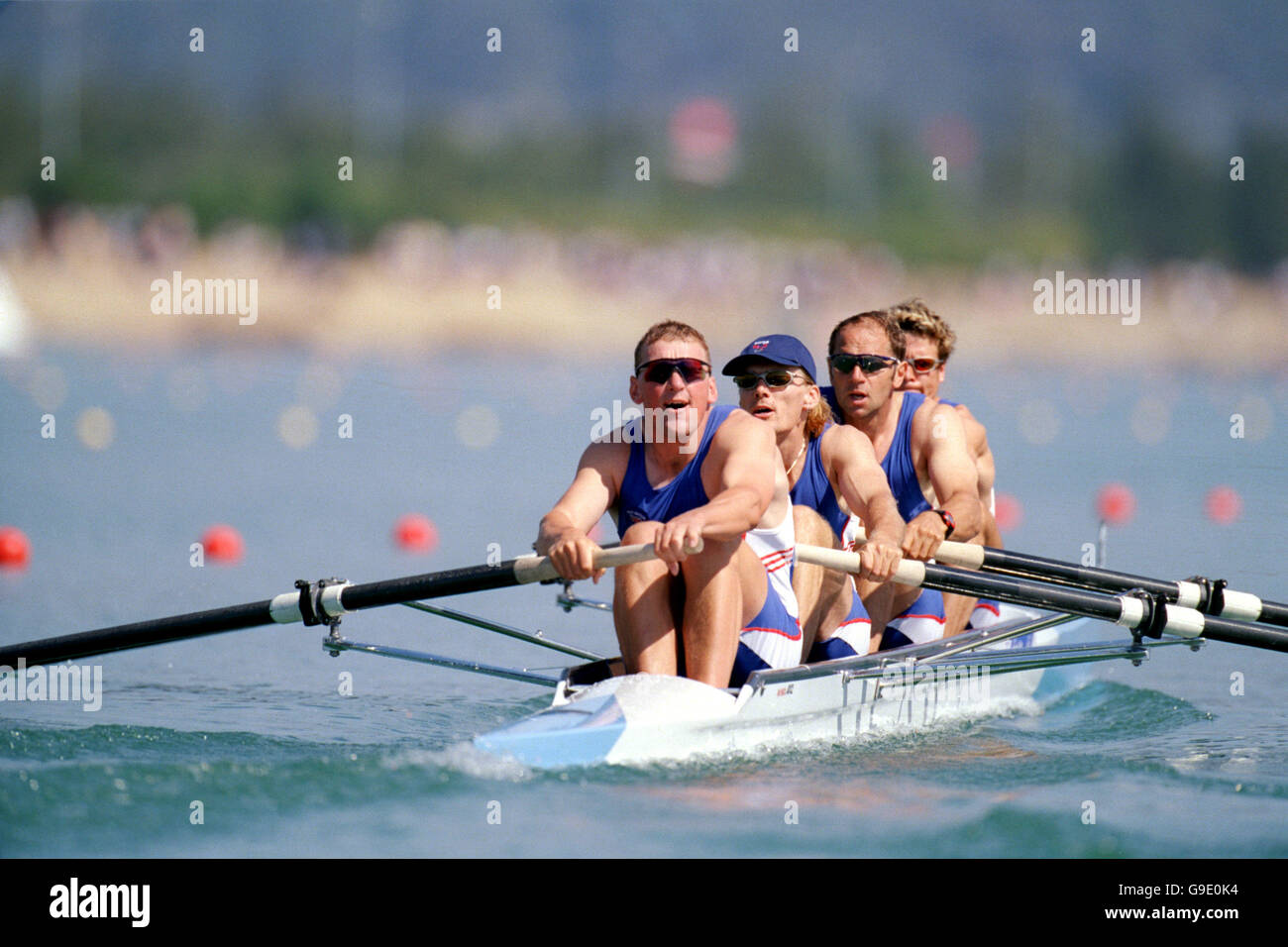 Sydney 2000 olympics rowing mens coxless fours qualifying hi-res stock ...