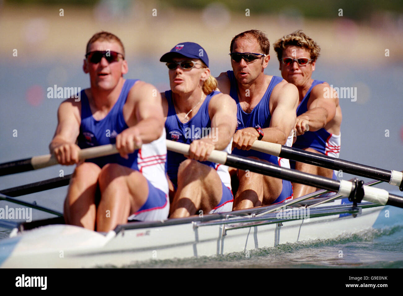 Sydney 2000 olympics rowing mens coxless fours qualifying hi-res stock ...
