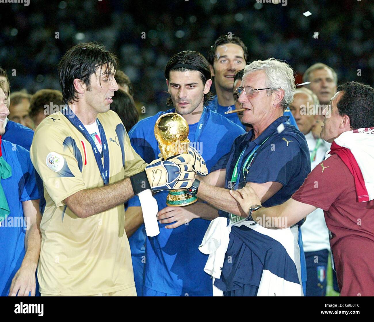 Italy coach marcelo lippi celebrates with the fifa world cup hi-res ...