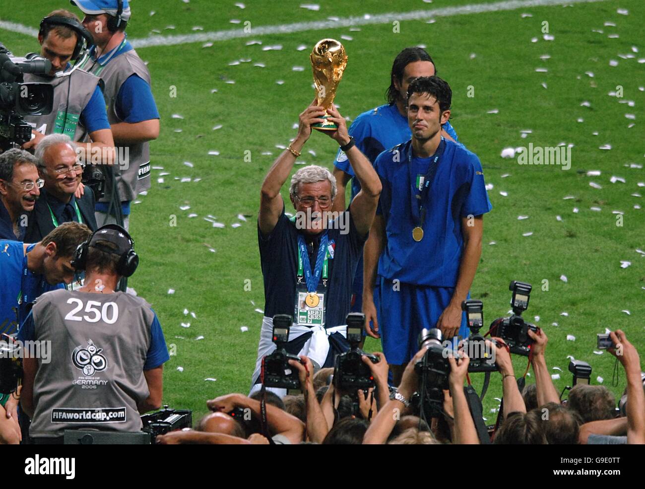Italy coach marcelo lippi celebrates with the fifa world cup hi-res ...