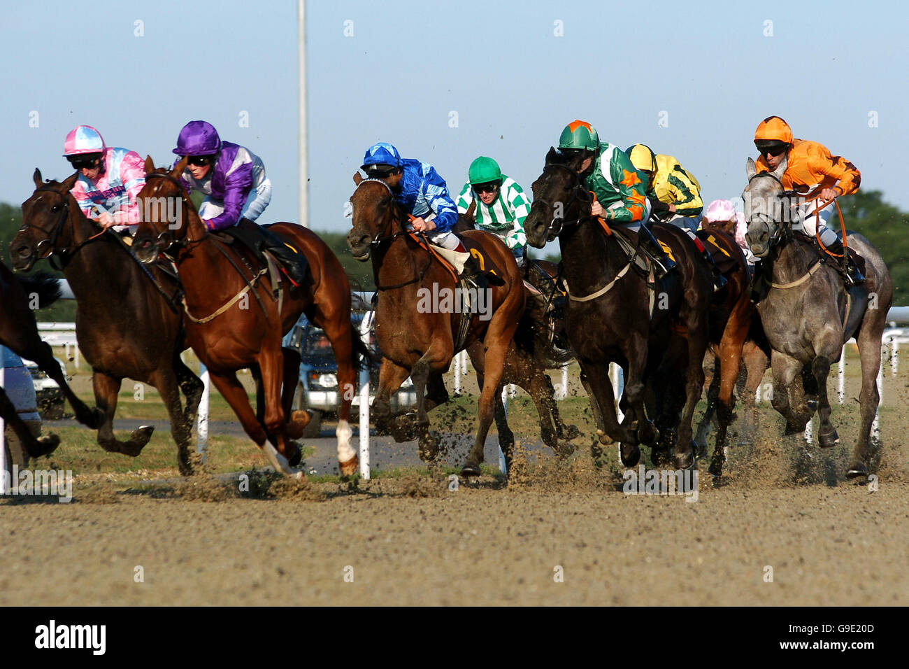 Horse Racing - Best of British Evening - Kempton Park Racecourse Stock ...