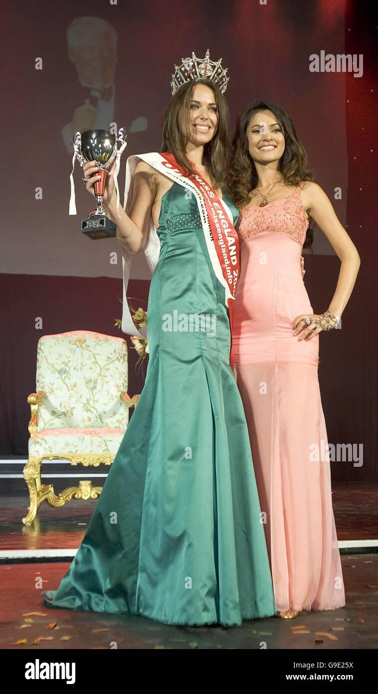 Miss Oxford Elanor Glynn (left) wins the title of Miss England 2006 at ...