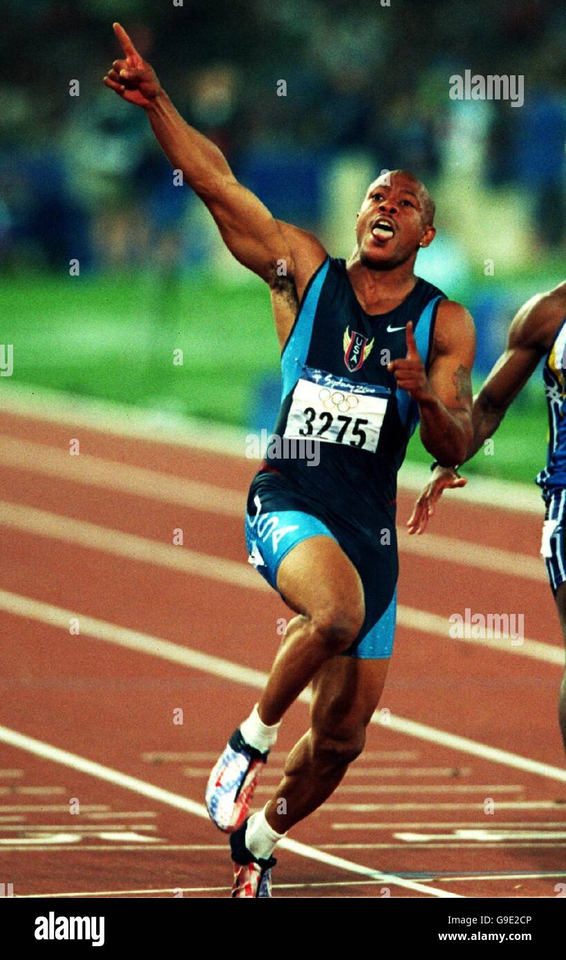 Sydney olympics maurice greene hi-res stock photography and images - Alamy