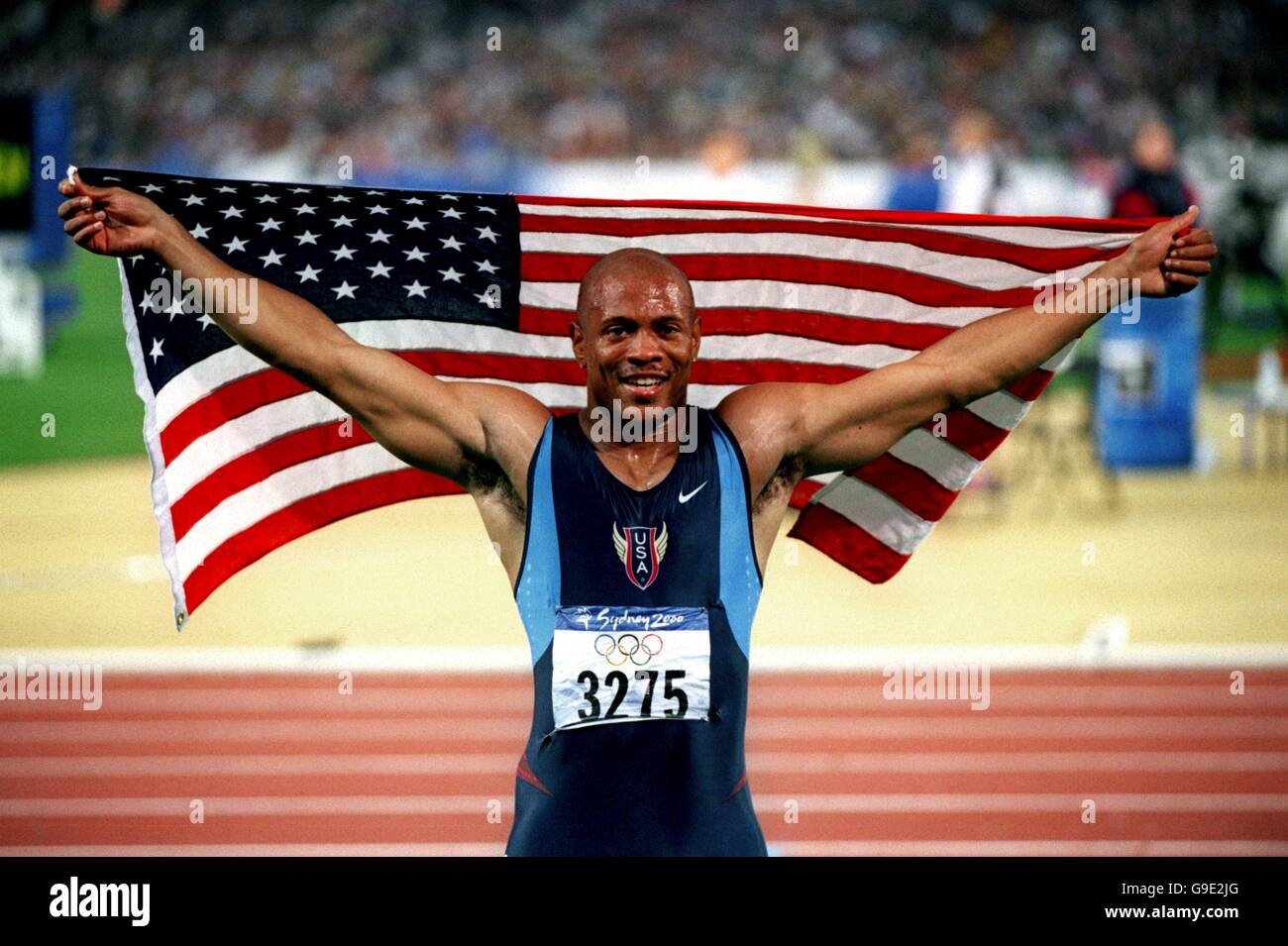 Sydney 2000 Olympics - Athletics - Men's 100m Final Stock Photo - Alamy