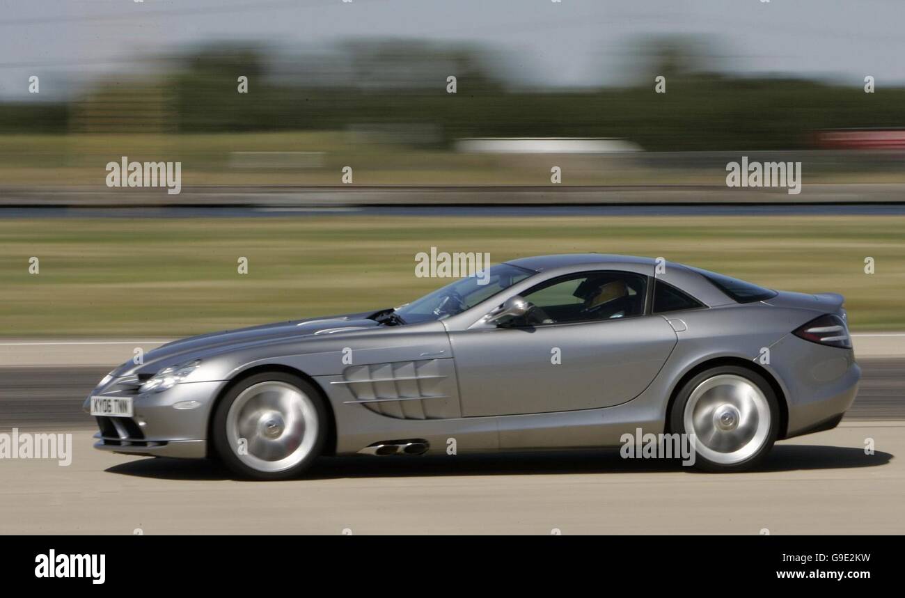 A Mercedes SLR McLaren, driven by Autocar's editor at large, Steve ...