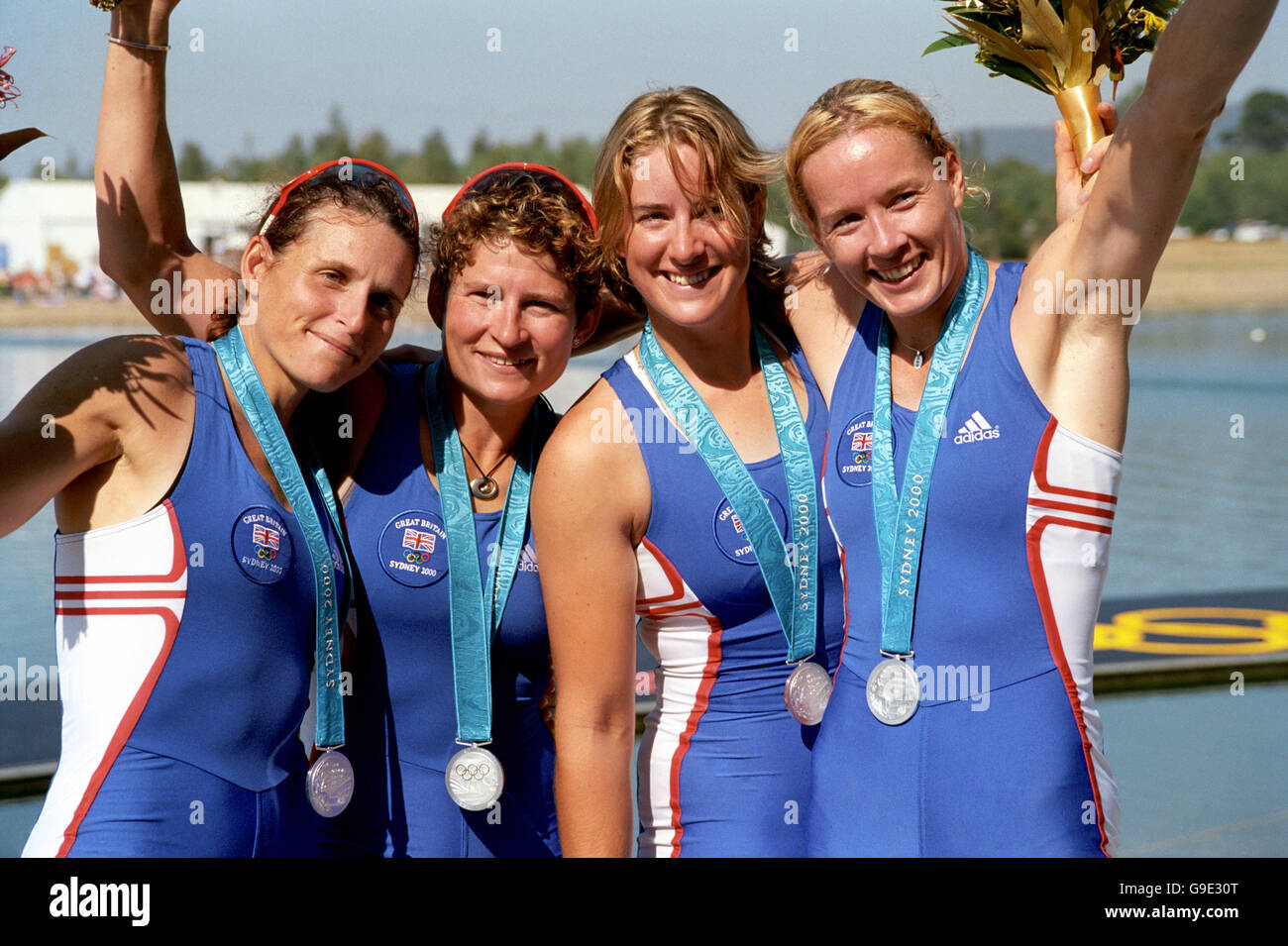 (l-r) Great Britain's Mirrian Batten, Guin Batten, Katherine Grainger ...
