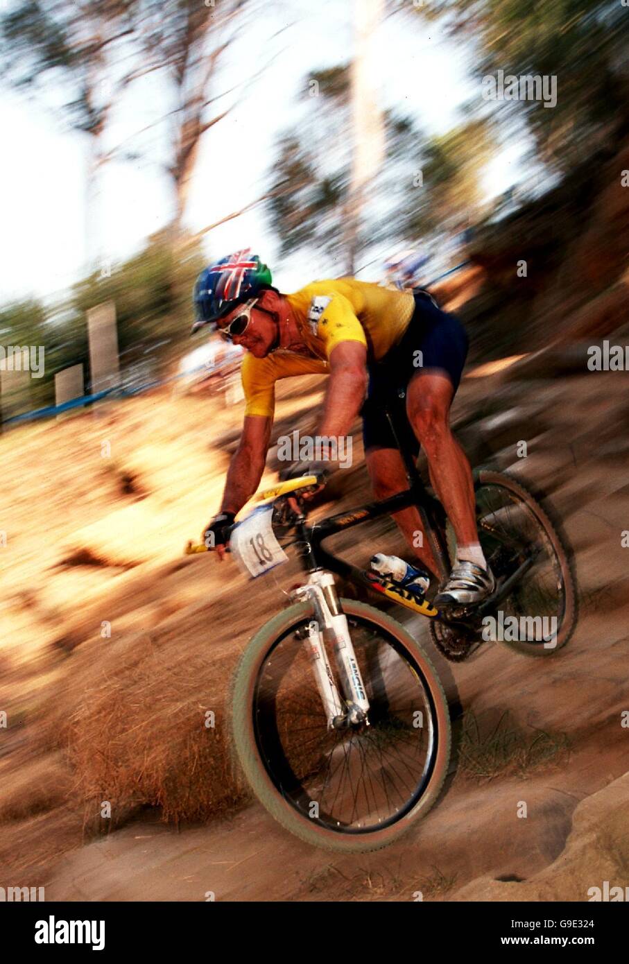 Australia's Paul Rowney rides the cross country circuit at Fairfield ...