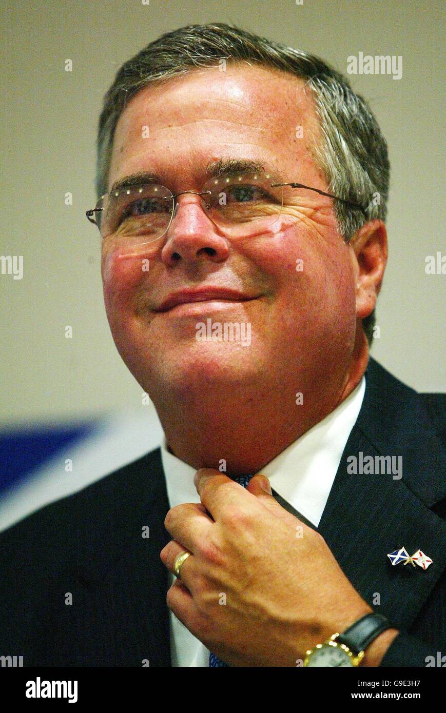 Governor of Florida, Jeb Bush speaks to a Scotland-Florida Life ...