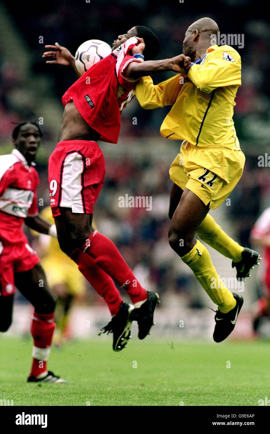 Soccer - FA Carling Premiership - Middlesbrough v Leeds United Stock ...