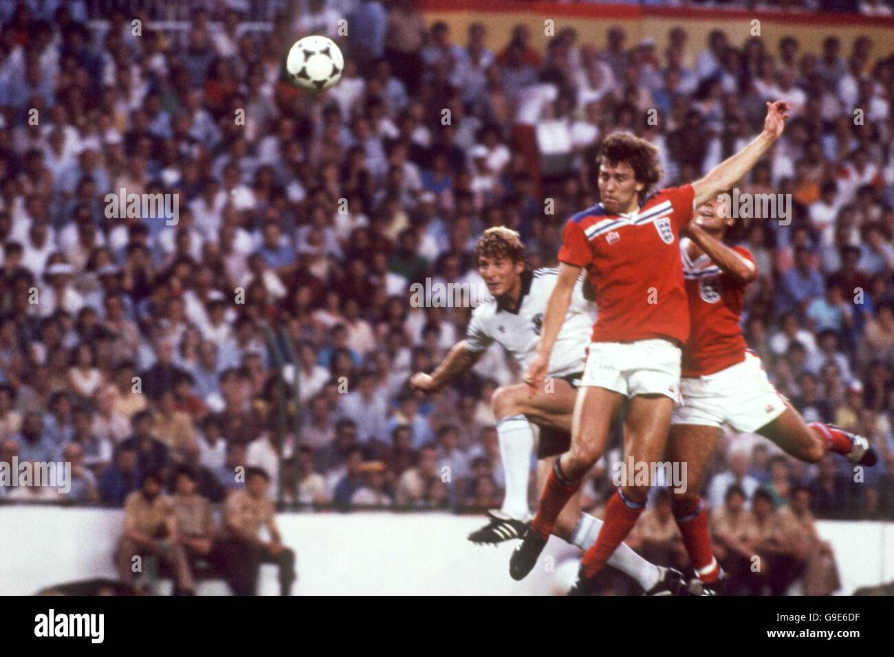 Soccer - World Cup Spain 82 - Group B - England v West Germany Stock ...