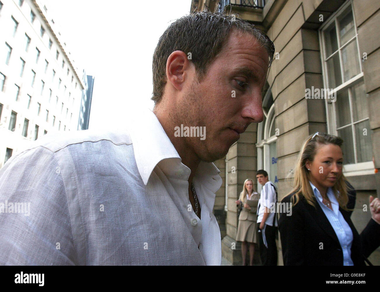 Former newcastle player lee bowyer arrives at newcastle magistrates ...
