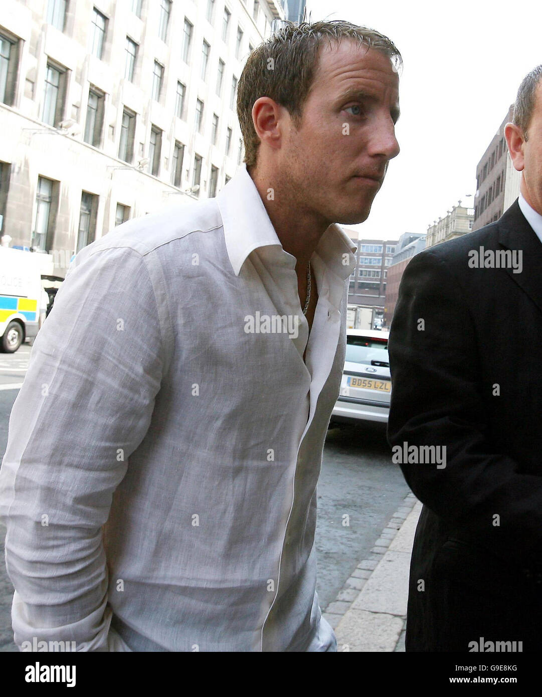 Former newcastle player lee bowyer arrives at newcastle magistrates ...