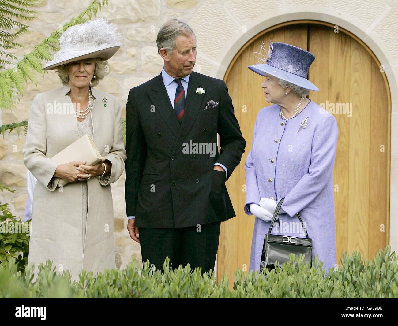 The Duchess of Cornwall, the Prince of Wales and Queen Elizabeth II at ...
