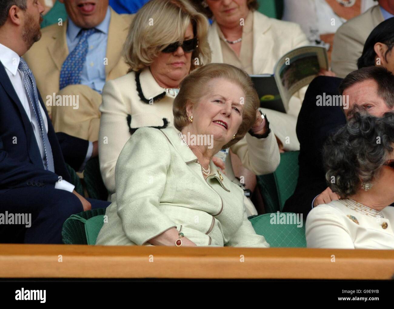 Wimbledon thatcher hi-res stock photography and images - Alamy