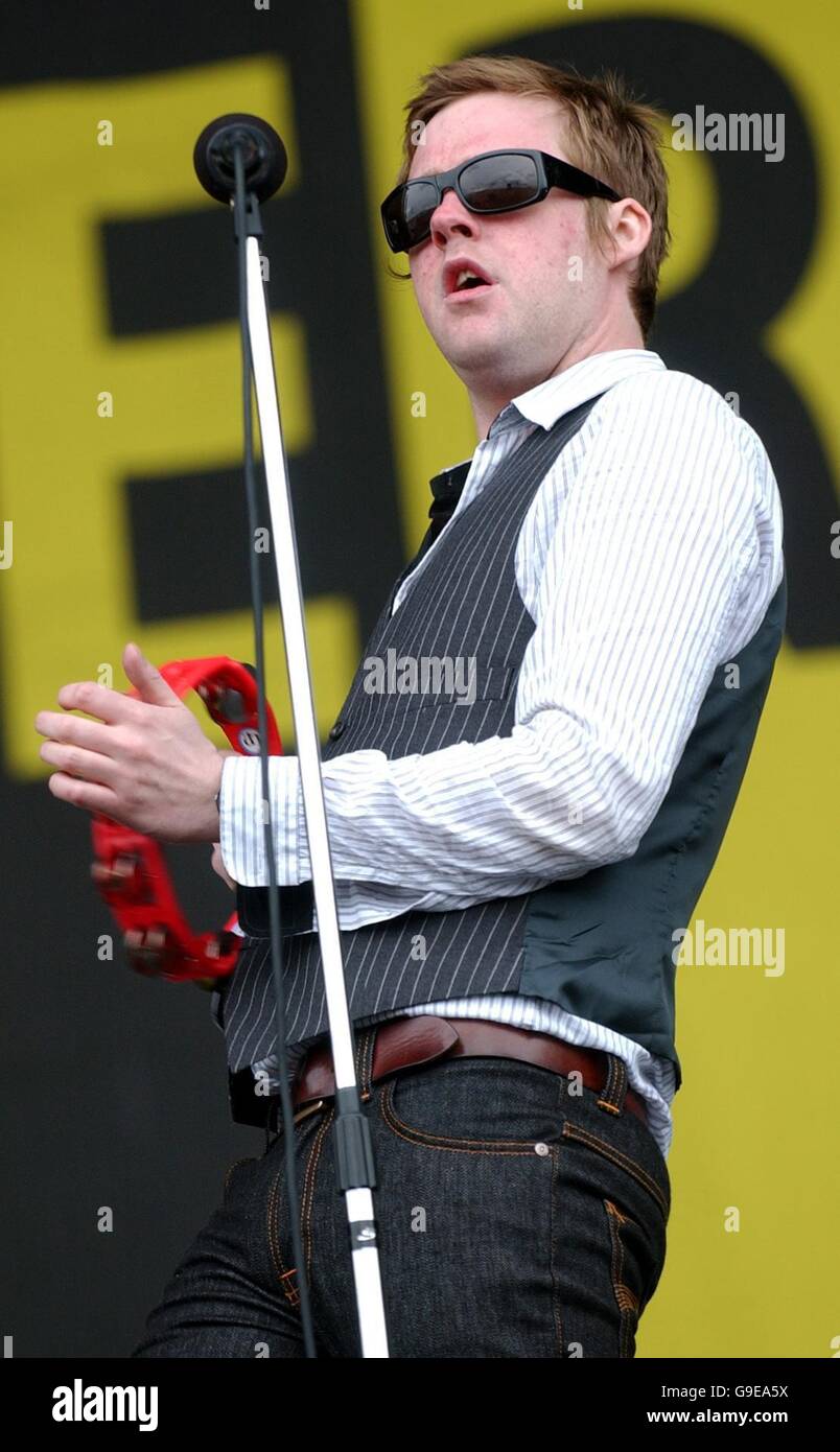 Kaiser Chiefs lead singer Ricky Wilson perform on the Main Stage at the ...