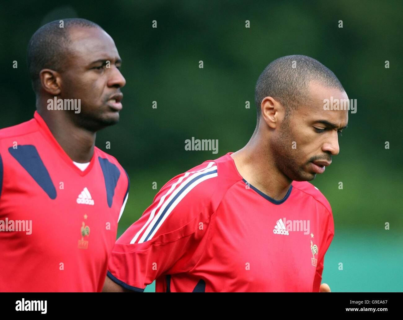World Cup - France training session - Berlin. France's Thierry Henry ...