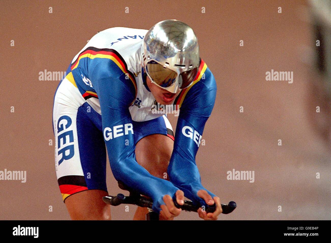 Germany's Robert Bartko in action in the individual pursuit Stock Photo ...