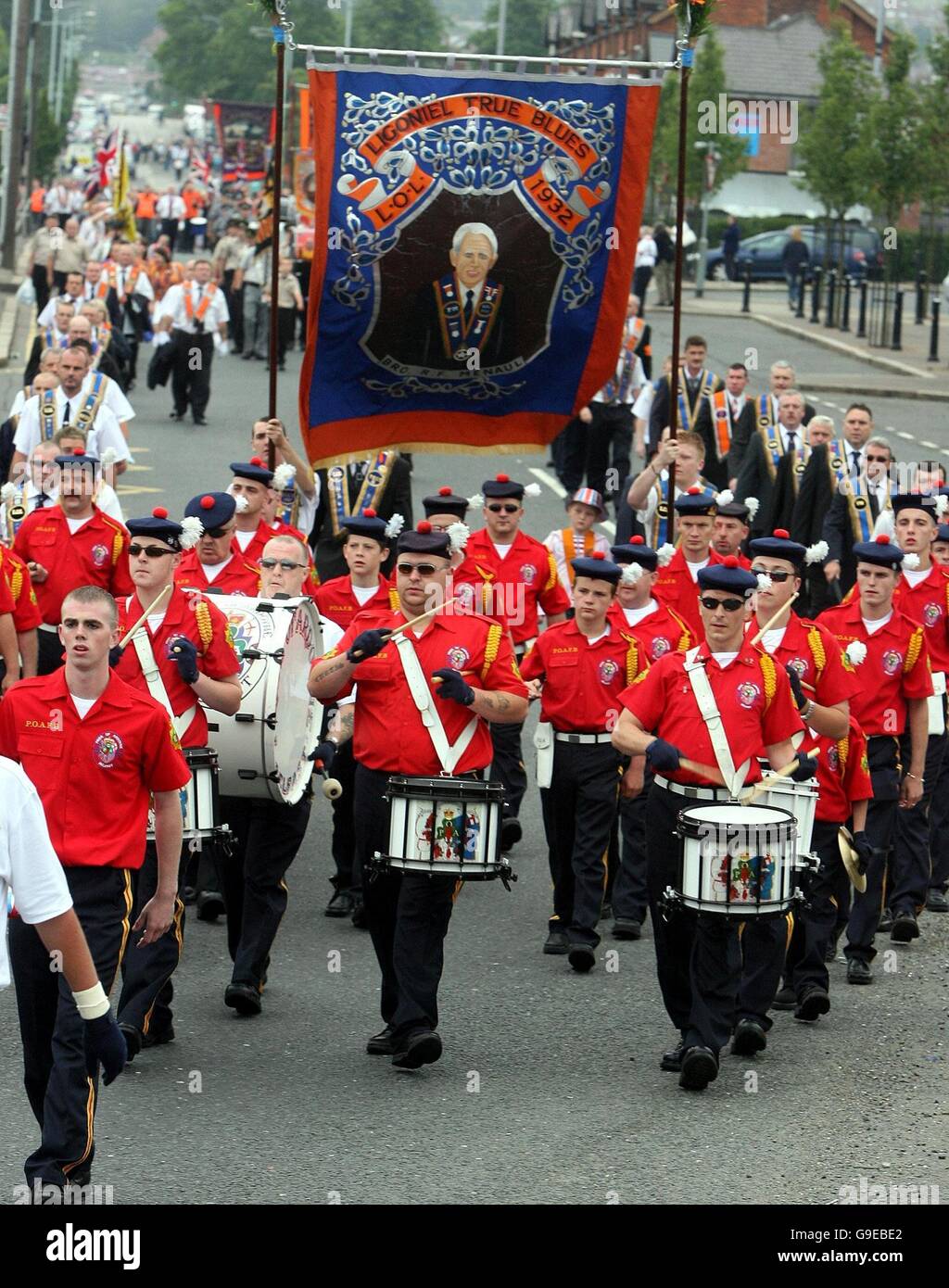 Orangemen parade across province Stock Photo - Alamy