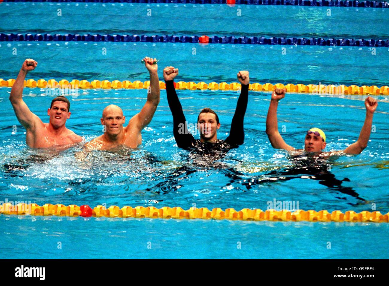 Sydney 2000 Olympics - Swimming - Men's 4x200m Relay - Final Stock ...