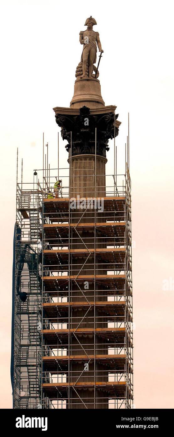 The scaffolding and covers come off of one of the capital's most famous ...