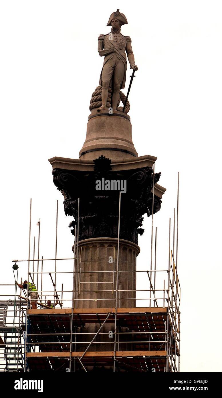 The scaffolding and covers come off of one of the capital's most famous ...