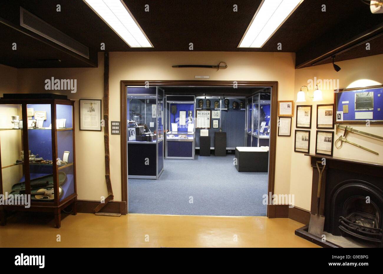 A General view of the new crime museum at New Scotland Yard Stock Photo ...