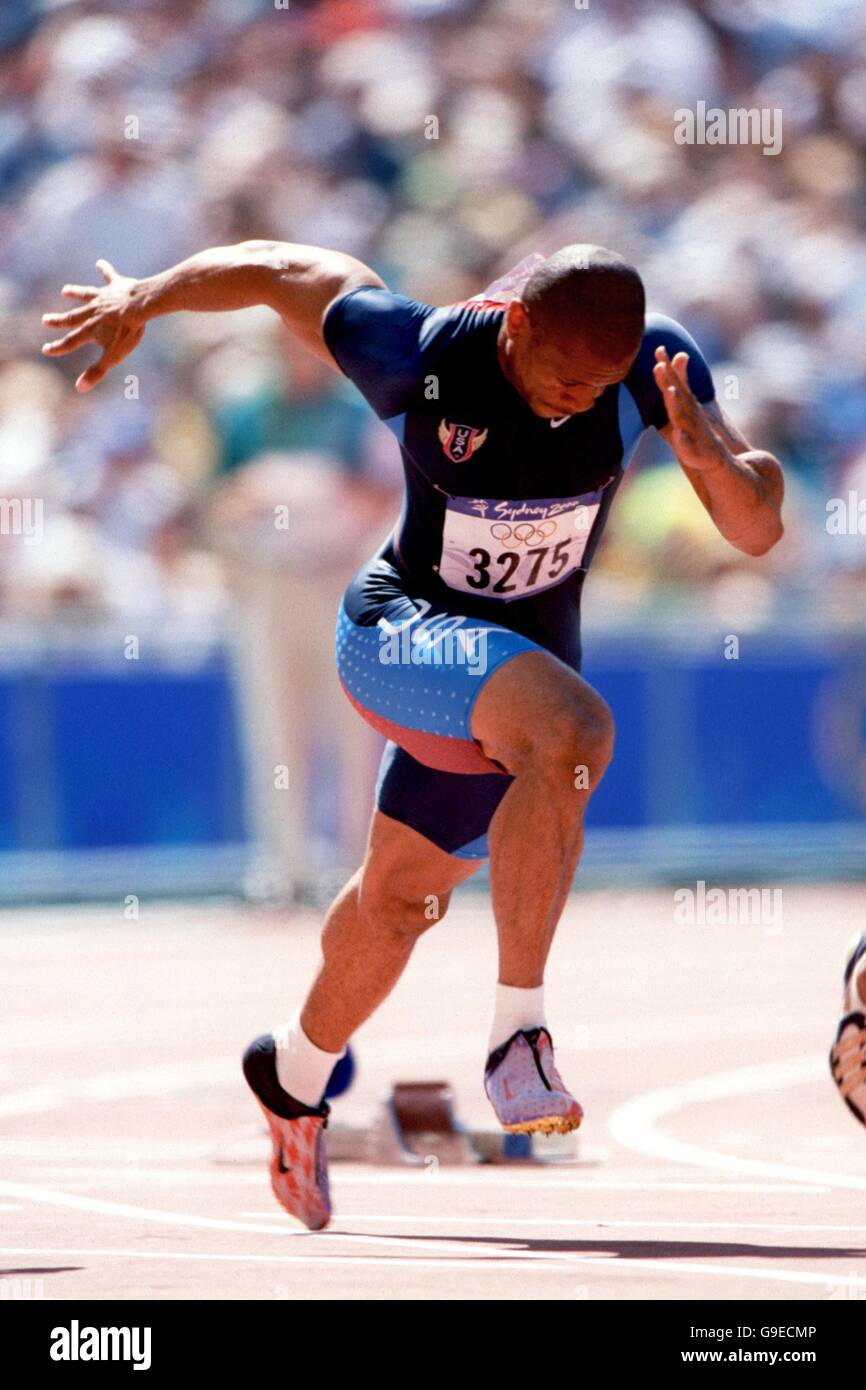 Sydney olympics maurice greene hi-res stock photography and images - Alamy