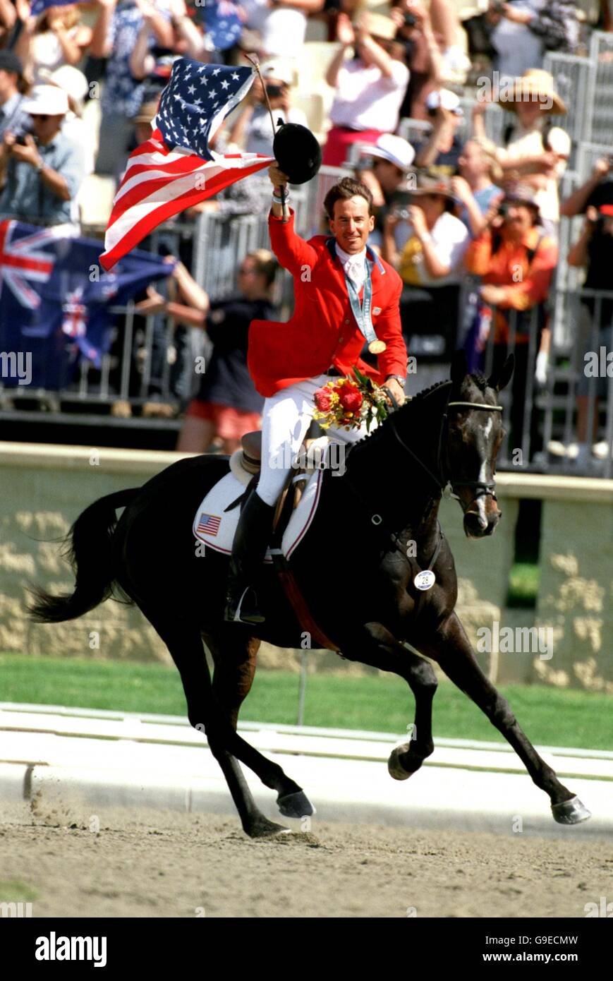 The usas david oconnor celebrates winning gold hi-res stock photography ...