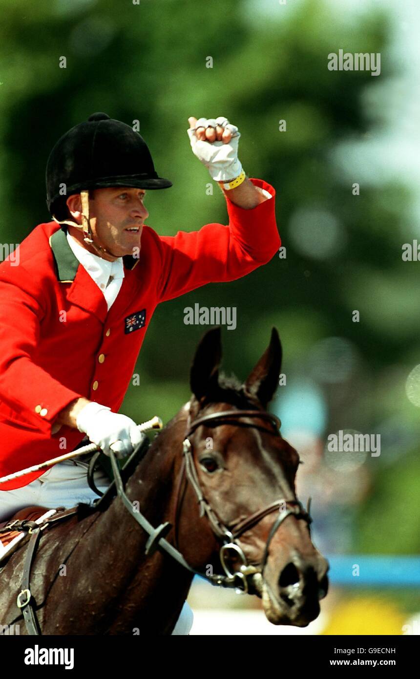 Andrew hoy of australia celebrates winning his silver medal hi-res ...