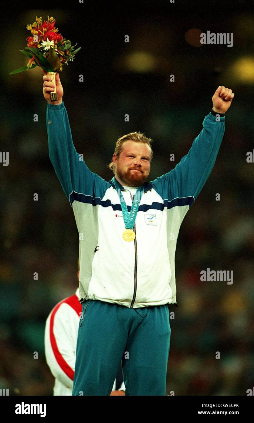 Sydney 2000 Olympics - Athletics - Shot Put - Final. Arsi Harju of ...
