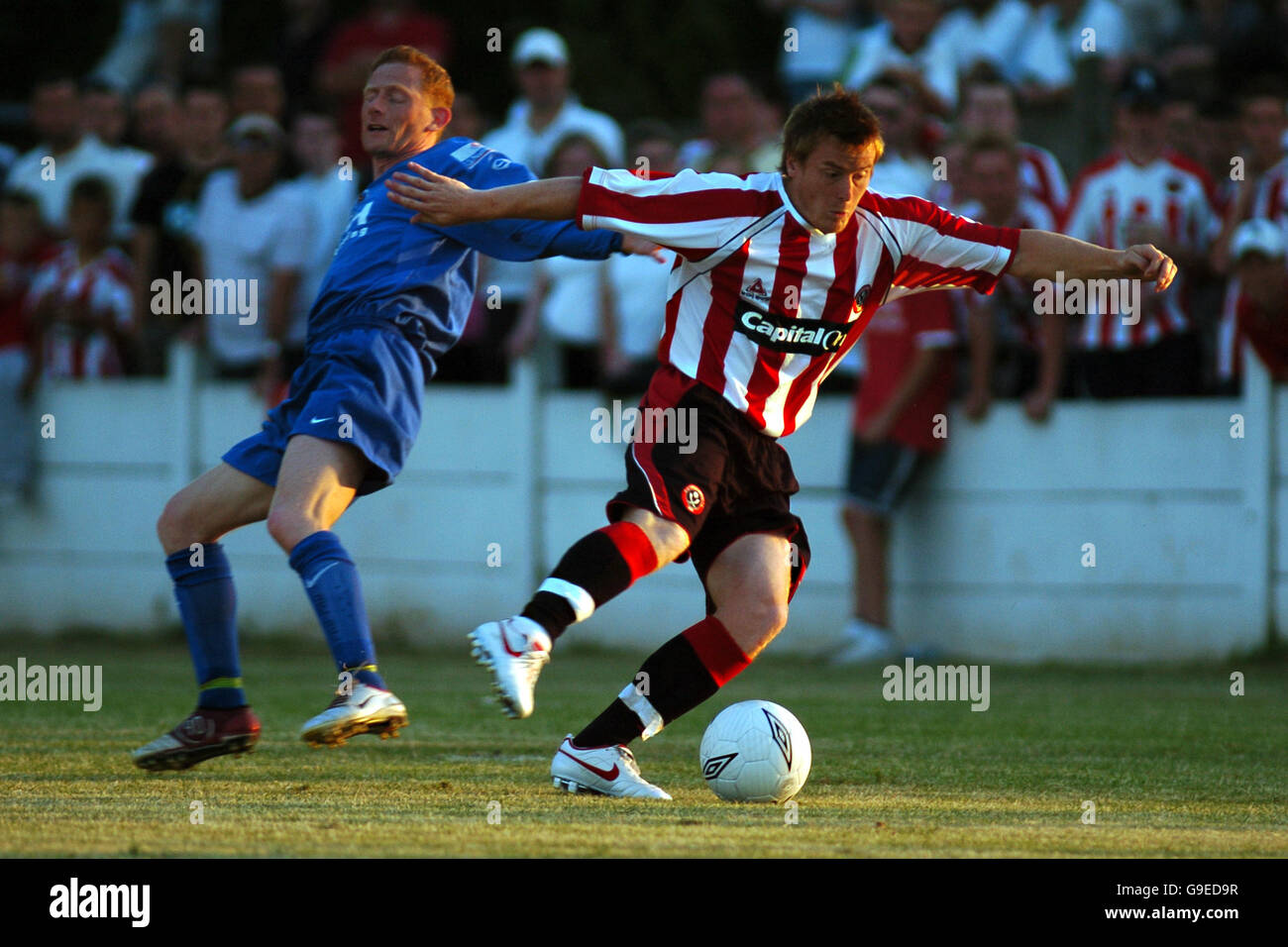 Soccer friendly worksop town sheffield hi-res stock photography and ...