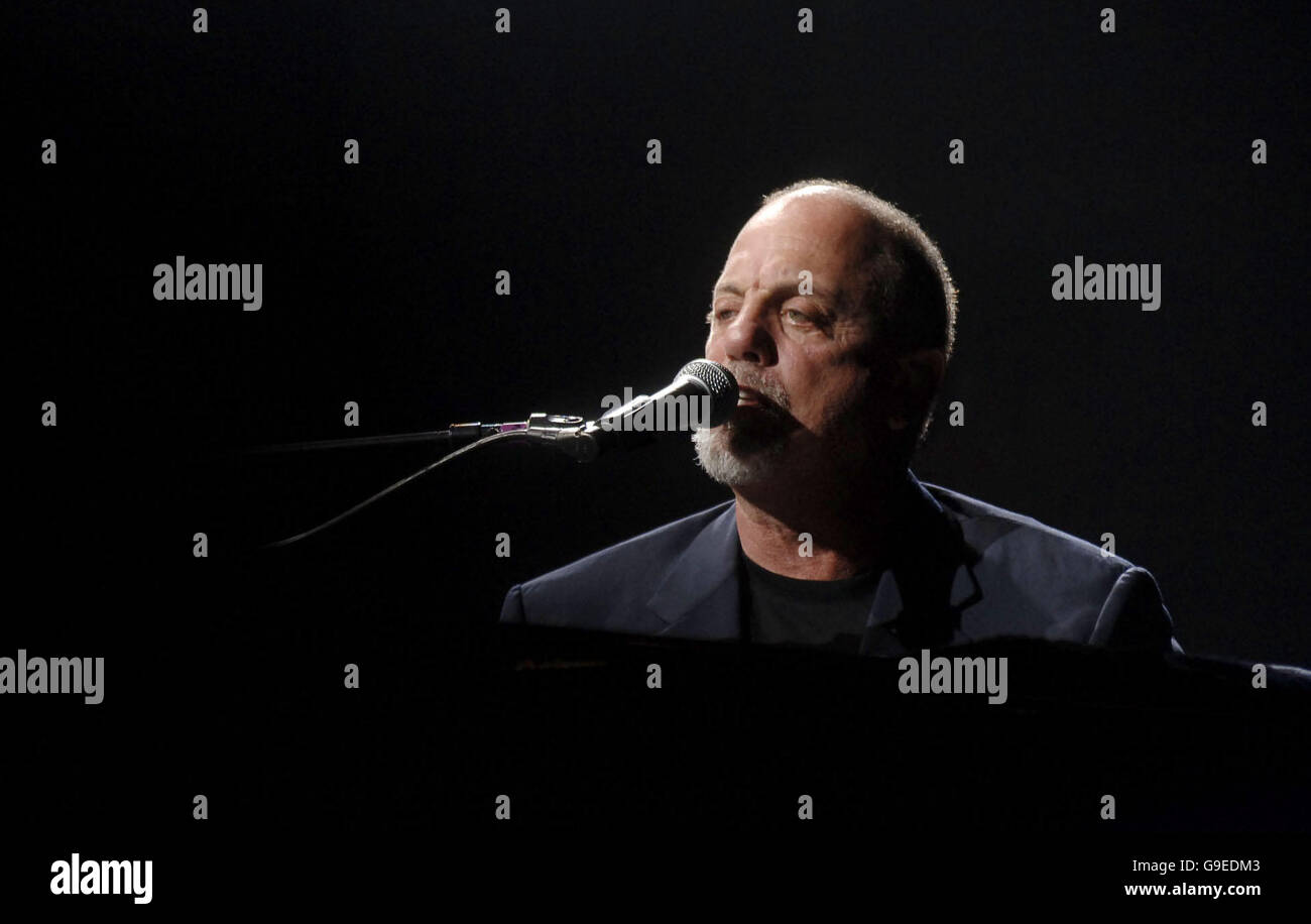 Billy Joel In Concert. Billy Joel performs on stage at Wembley Arena ...