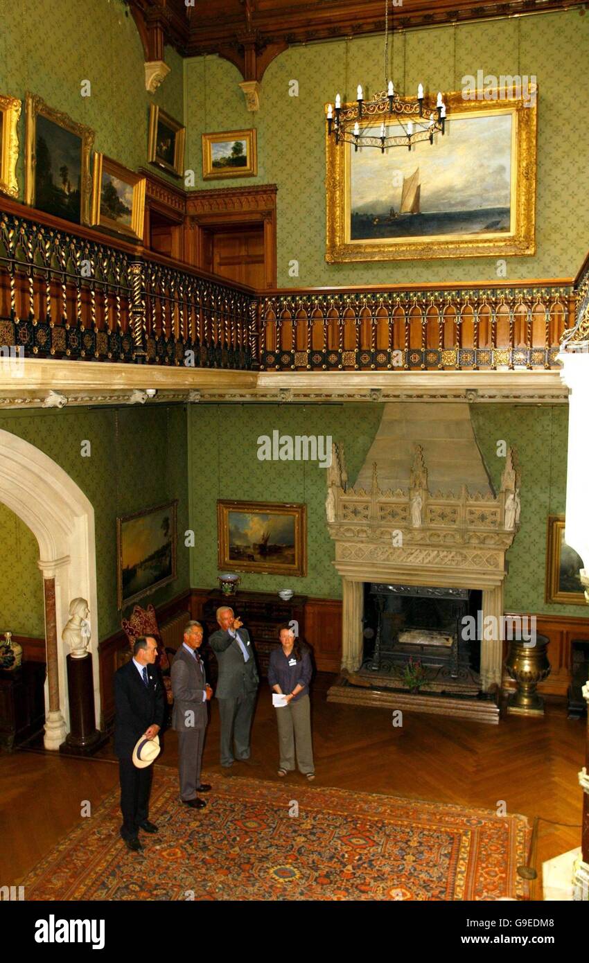 The Prince of Wales is shown the lobby of Tyntesfield House near ...