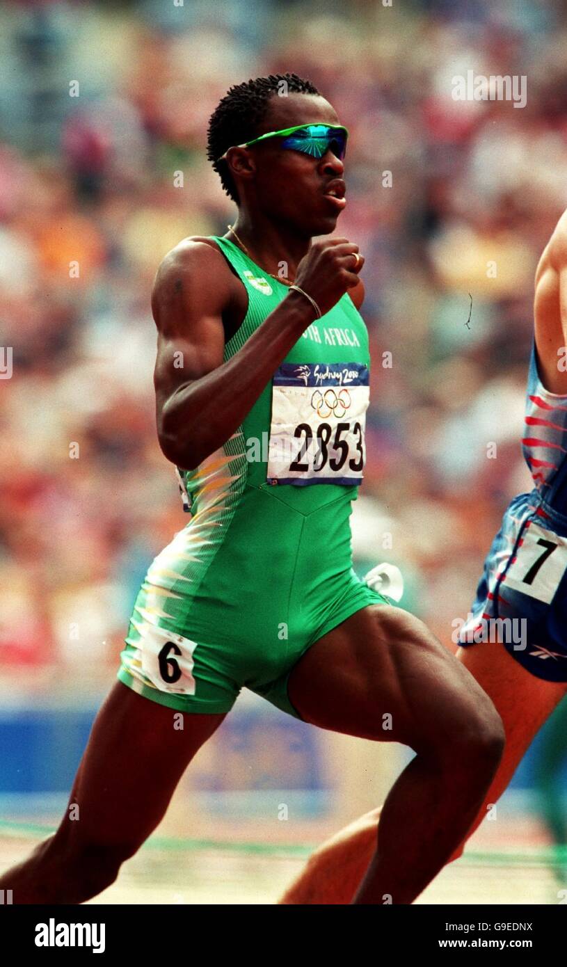 South Africa's Hezekiel Sepeng in action during his heat Stock Photo ...